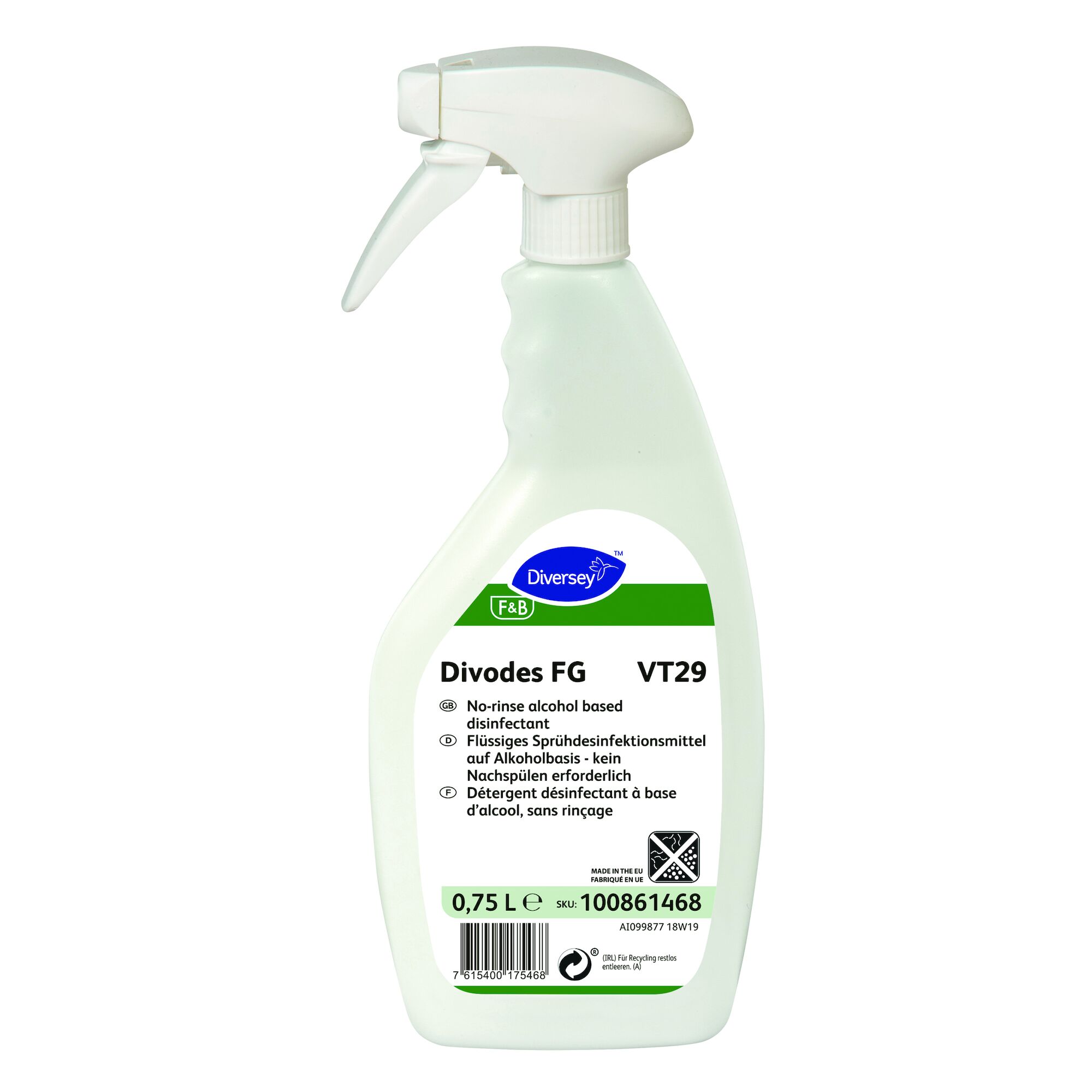 Divodes FG VT29 6x0.75L - No-rinse alcohol based disinfectant ...