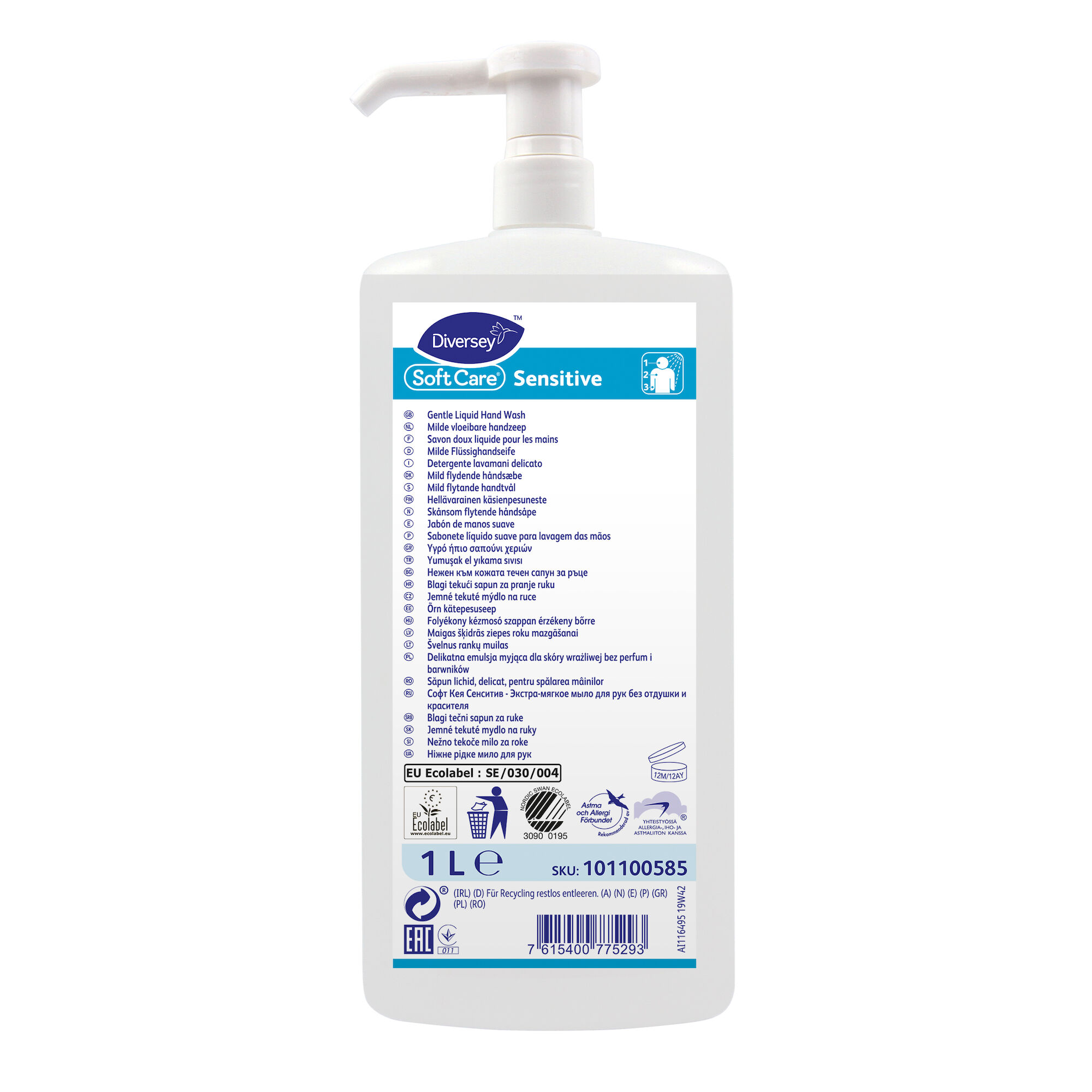 Soft Care Sensitive 10x1L - Gentle liquid hand wash | Diversey United ...