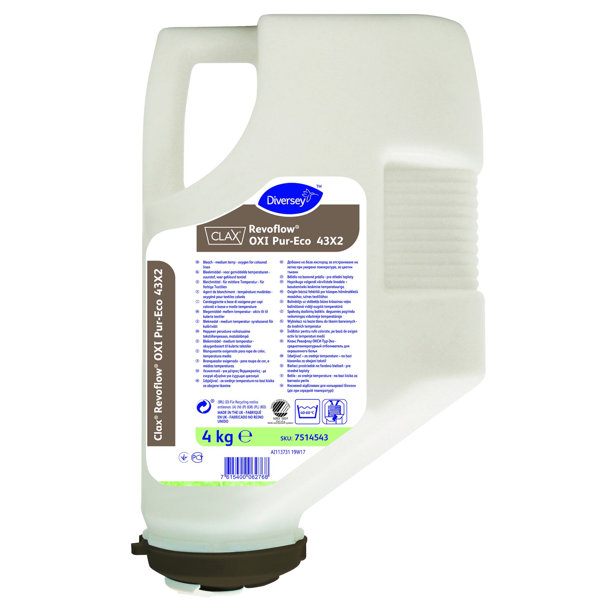 Clax Revoflow OXI Pur-Eco 43X2 3x4kg - Candeggiante a base di ossigeno ...