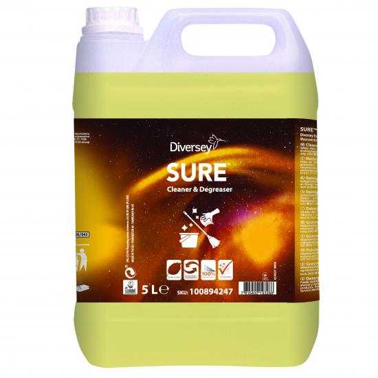 SURE Cleaner & Degreaser 2x5L - Extra kraftfull fettlösare och golvrent ...