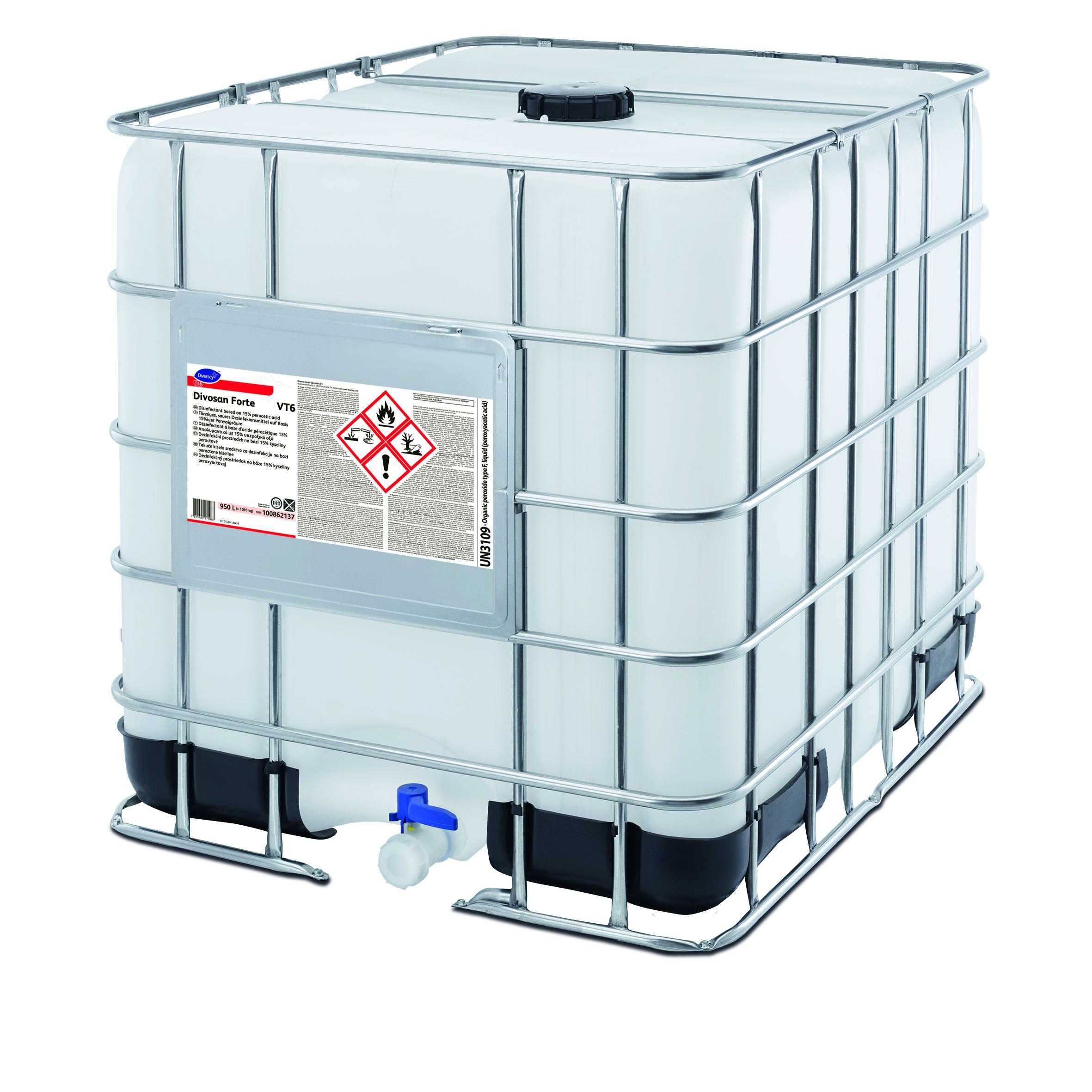 Divosan Forte VT6 950L - Disinfectant based on 15% peracetic acid ...