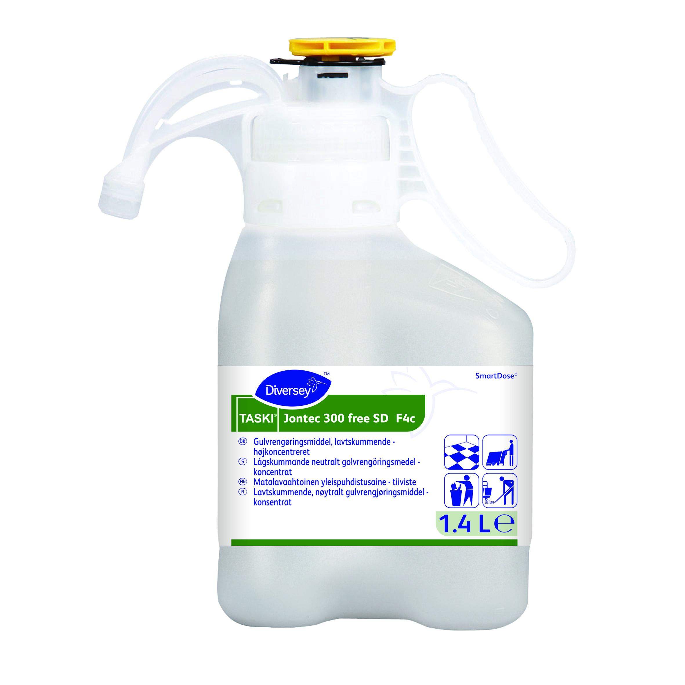 TASKI Jontec 300 free SD F4c 1x1.4L - Yleispuhdistusaine | Diversey Finland